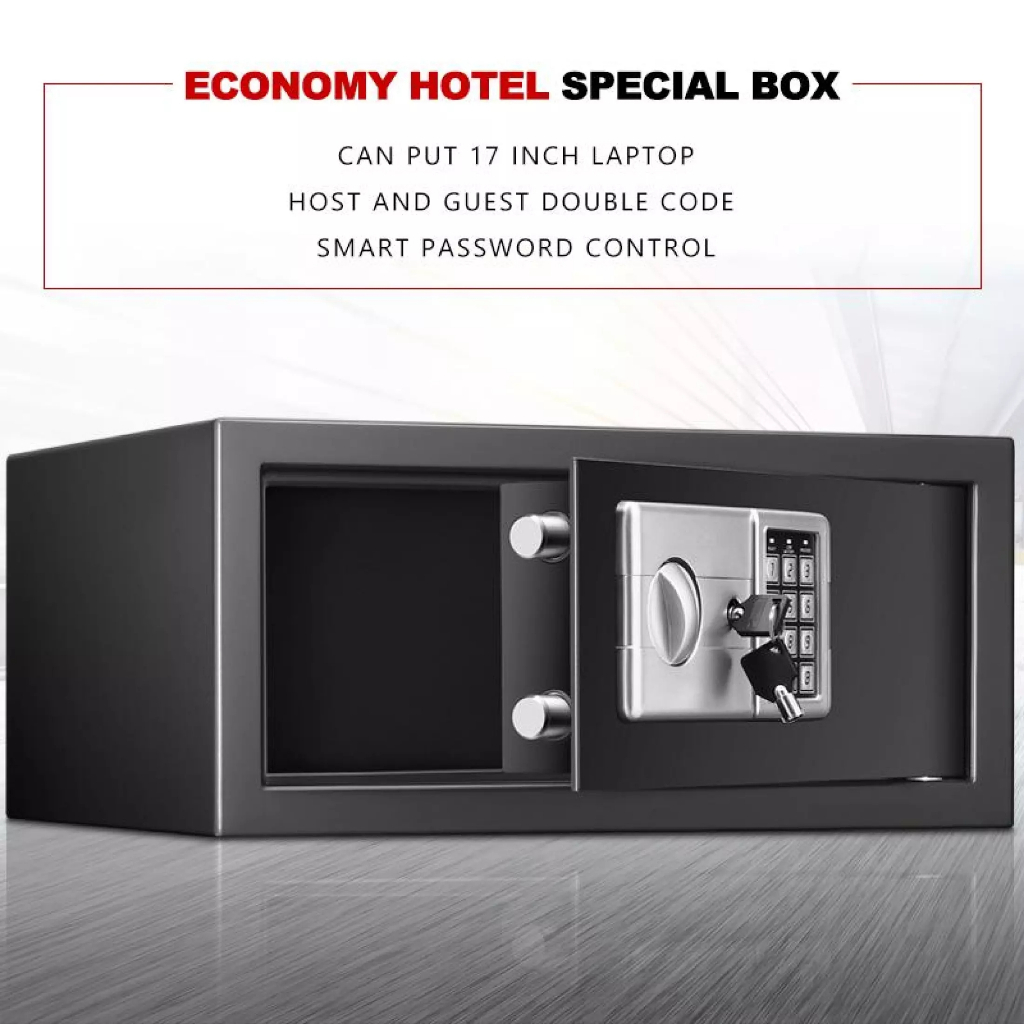 Vault Money Box Fireproof Safe ANSOL Cash Electronic key Combination ...