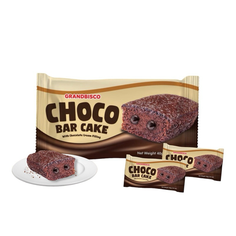 Grandbisco Choco Bar Cake with Cream Filling 10s 400grams | Shopee ...