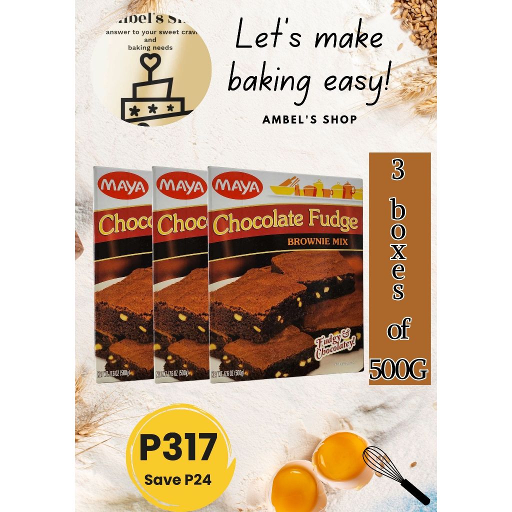 (3*500g) MAYA Chocolate Fudge | Shopee Philippines