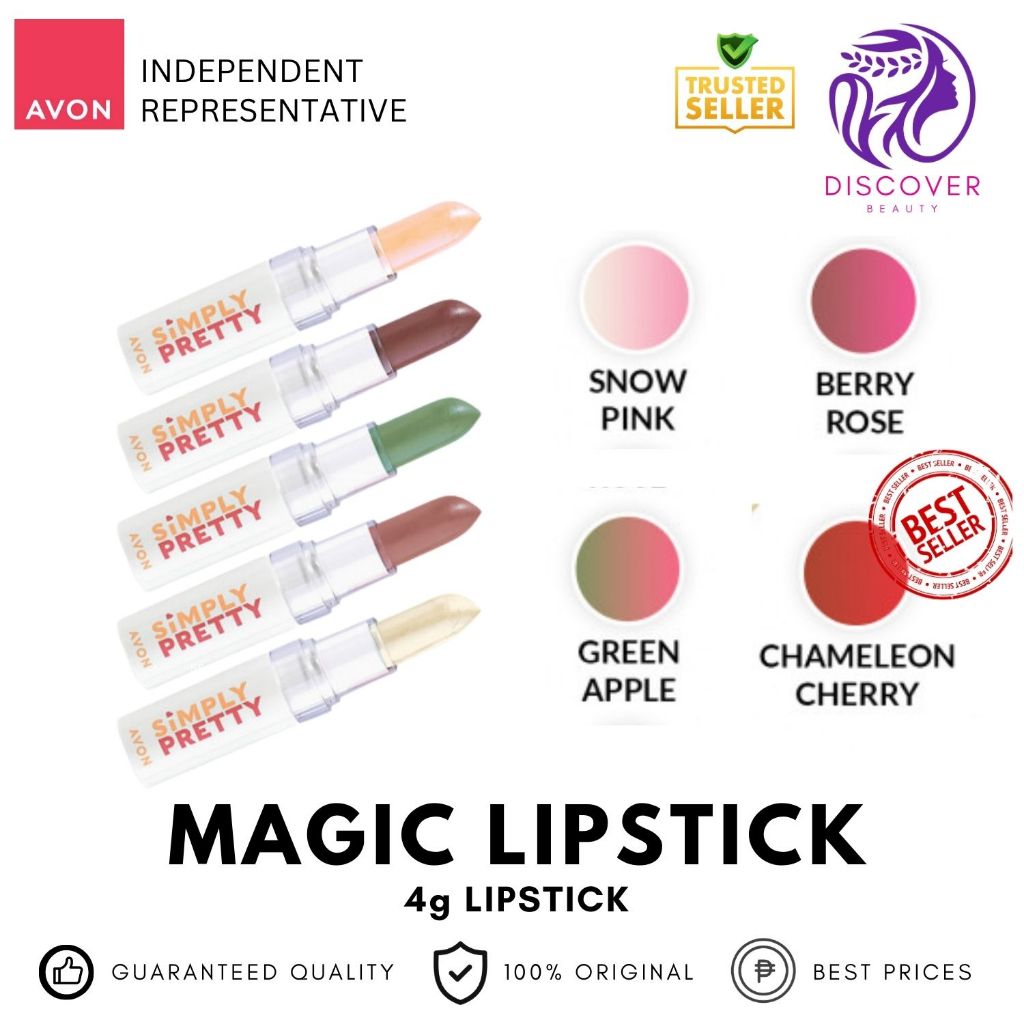 Avon SIMPLY PRETTY MAGIC LIPSTICK 4g | Shopee Philippines