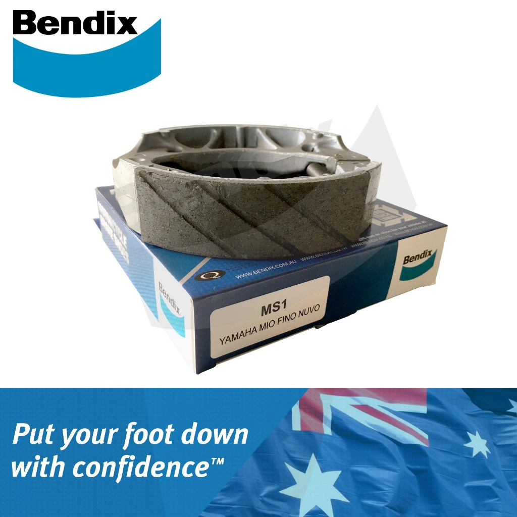 Bendix Motorcycle Brake Shoe for Yamaha Mio Gear, Mio 125 MXi, Mio Soul ...