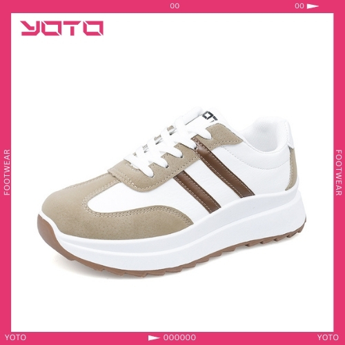 【YOTO】High Quality 4.5cm Fashion Low cut Sneakers for women Rubber ...