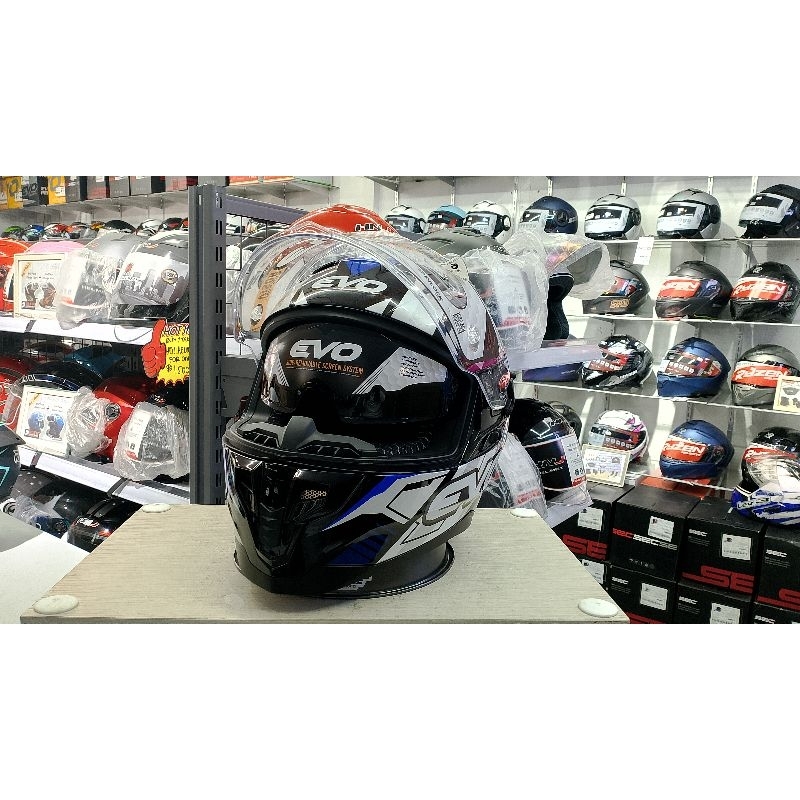 EVO AR01 CRYO,Full face Motorcycle Helmet,Dual Visor | Shopee Philippines