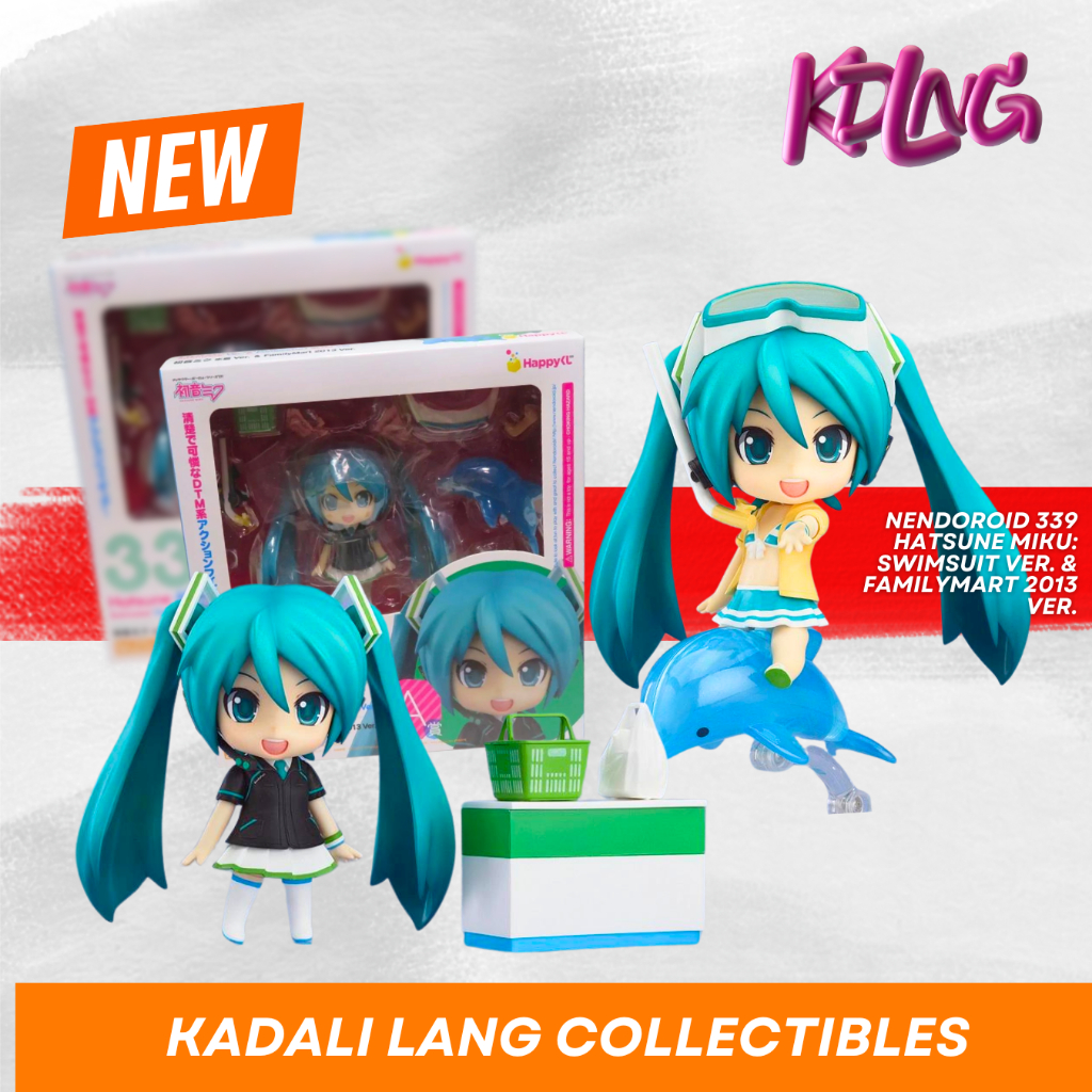 AUTHENTIC Nendoroid 339 Hatsune Miku: Swimsuit Ver. & FamilyMart 2013 ...