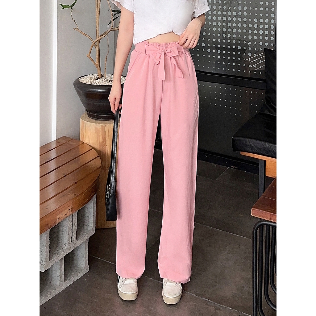 Hightwaist Stretchable 25-28 Trendy Trouser Womenswear Bottom | Shopee ...