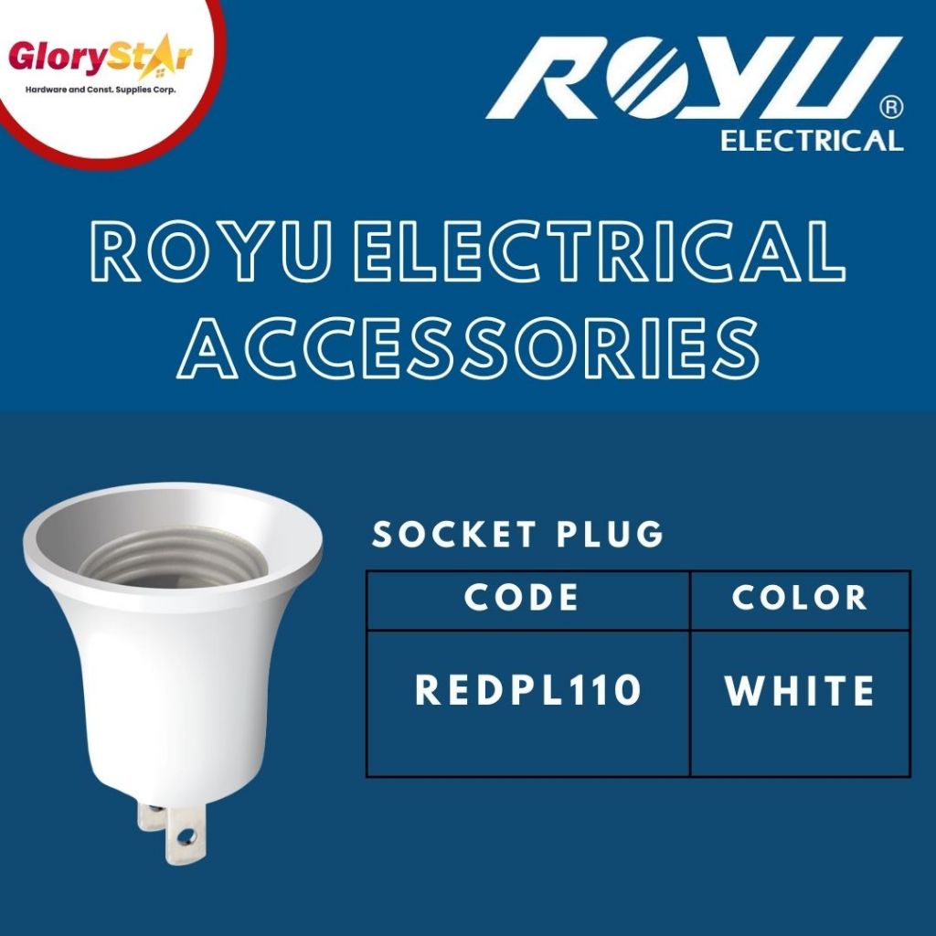 ROYU ELECTRICAL ACCESSORIES SOCKET PLUG | Shopee Philippines
