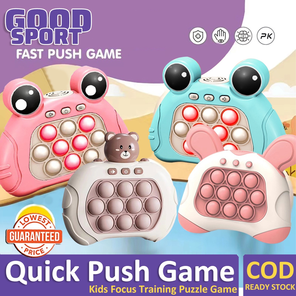 Fast Push Pop It Game Machine children Electric Quick push game 4 modes ...