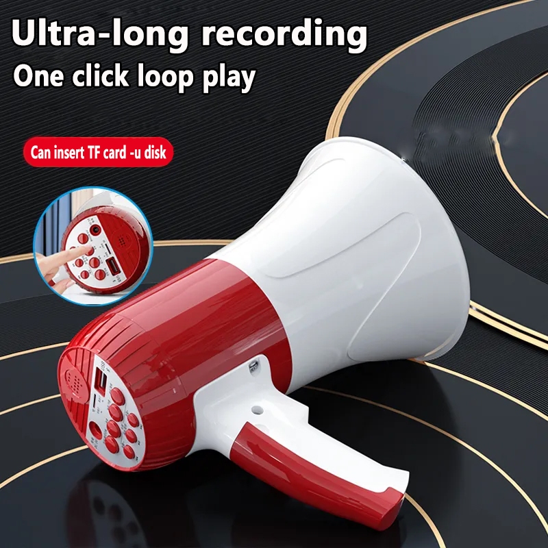Rechargeable Megaphone with Voice Recorder and USB Slot SALE | Shopee ...