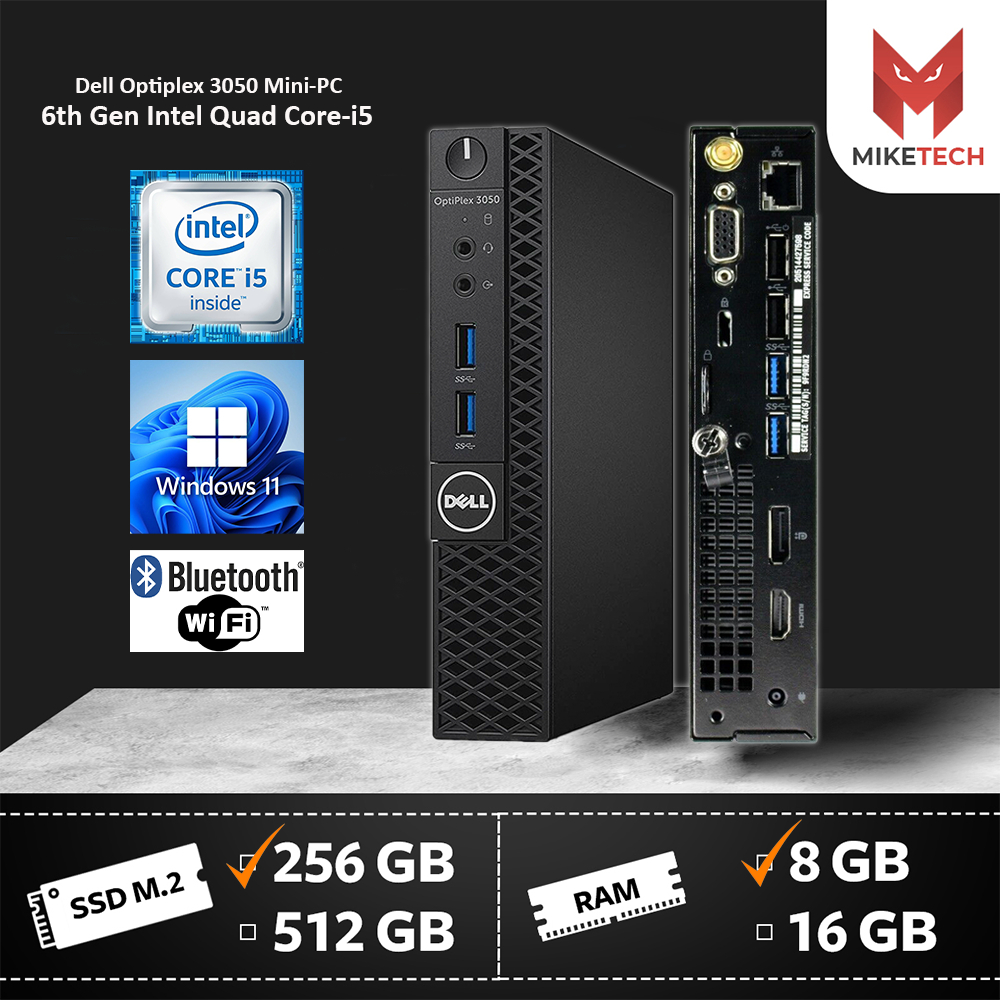 Dell/Lenovo Quad Core-i5 Mini PC, Windows 11 Pro OS, 8GB System Memory ...