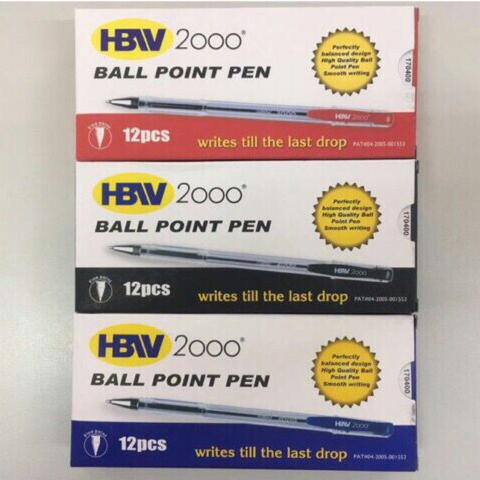 COD 12pcs per box Original HBW #2000 Ballpen Ball point pen HBW 0.5mm ...