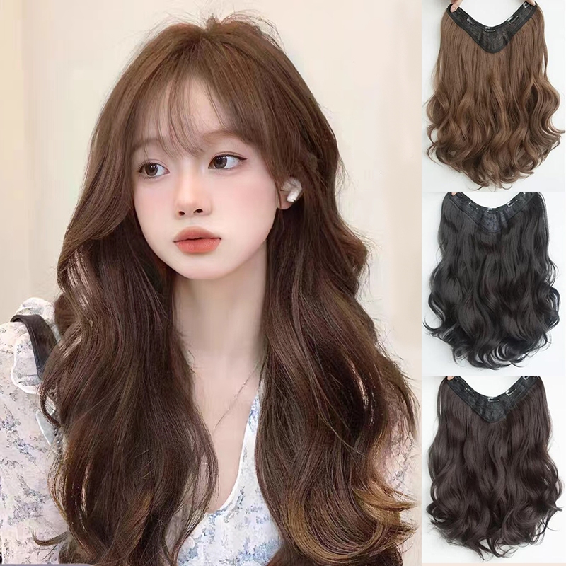 Hair Extension Wig U-shaped Long Curly Big Wave Hair Pin For Women Hair ...
