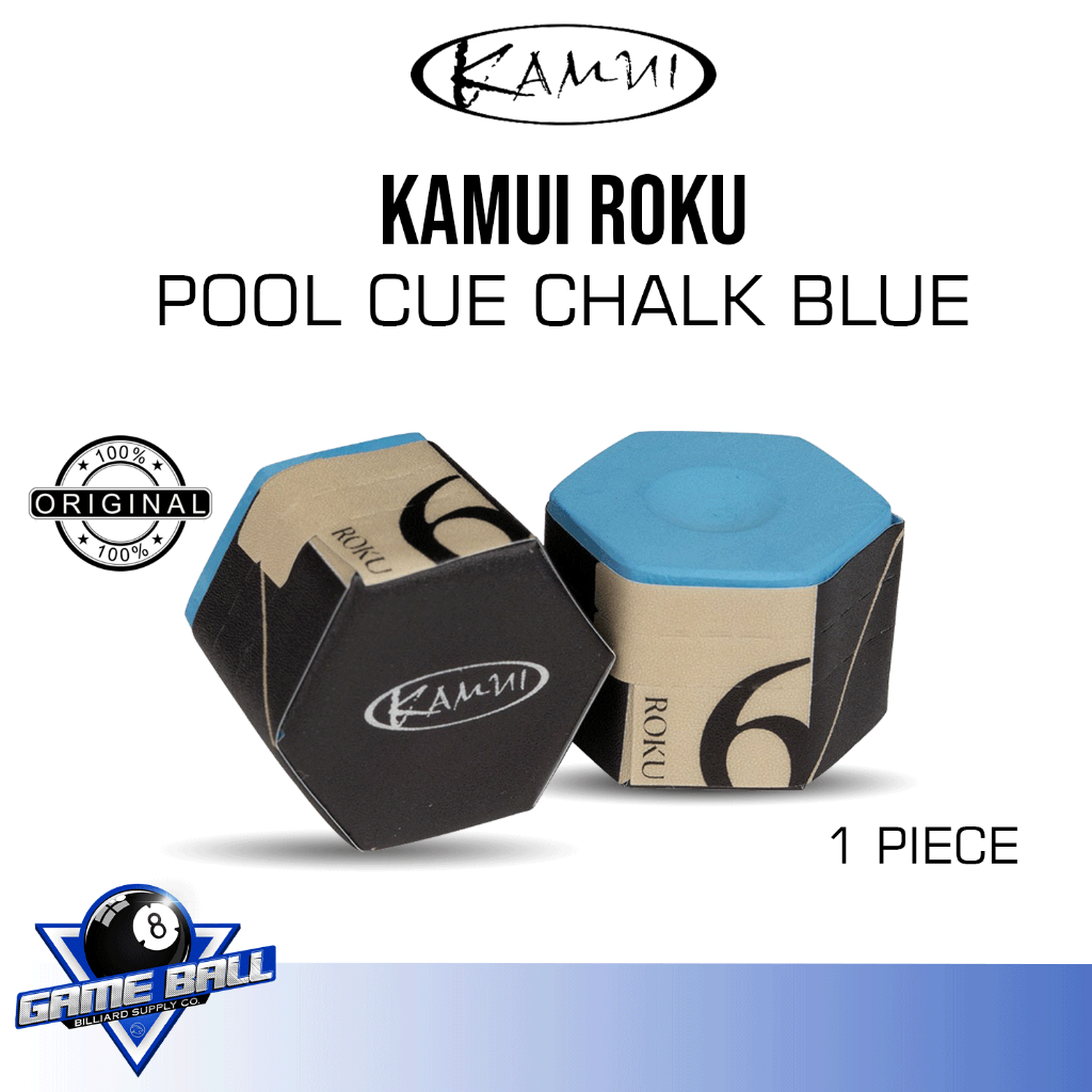 KAMUI ROKU BLUE POOL CHALK 1 PIECE - Tisa ng tako Billiard | Shopee ...
