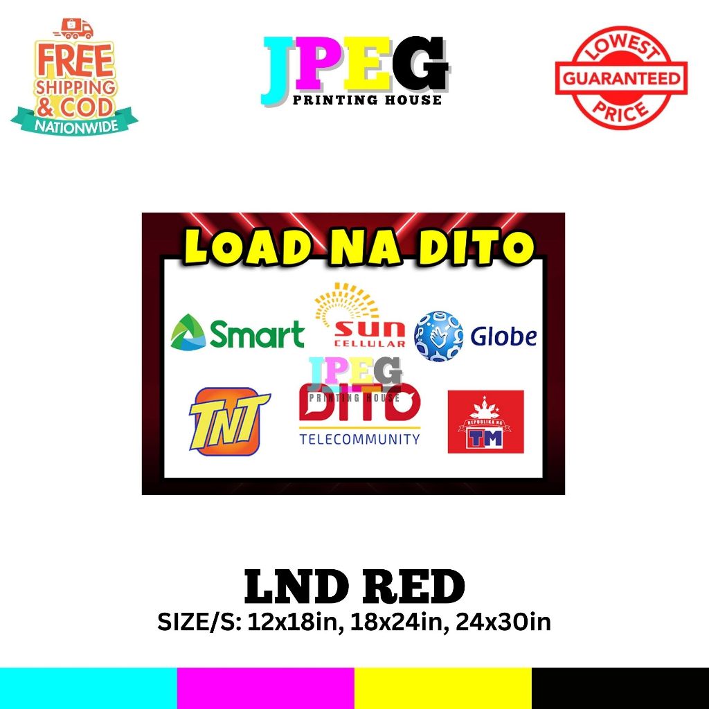 𝗥𝗘𝗗 𝗟𝗢𝗔𝗗 𝗡𝗔 𝗗𝗜𝗧𝗢 Tarpaulin LOADING STATION Tarp with DITO LOGO para sa ...