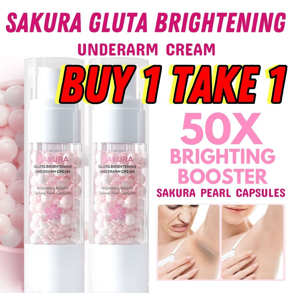 KOI BUY 1 TAKE 1] Sakura 5X Ceramide Underarm Whitening Cream Body ...