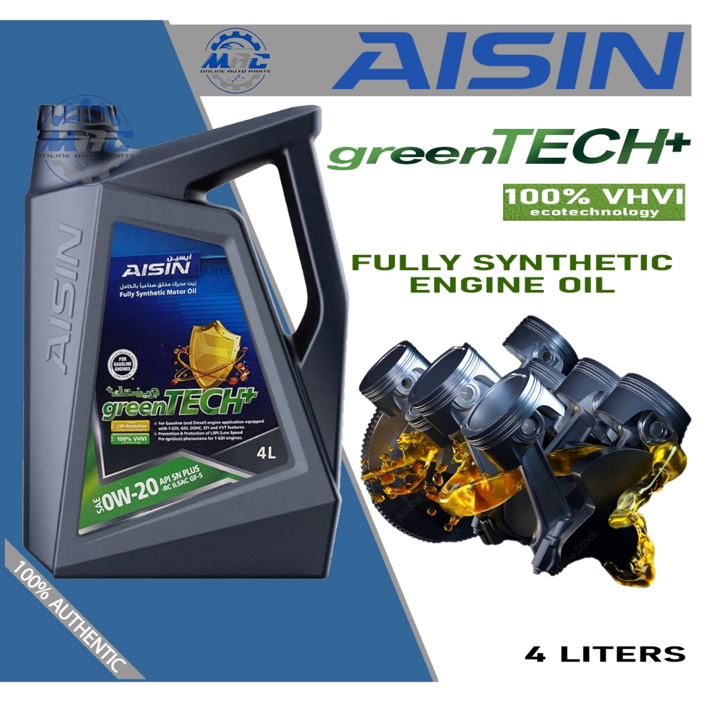 AISIN Fully Synthetic 0W-20 Engine Oil 4 Liters and 1 Liter motor oil | Shopee Philippines