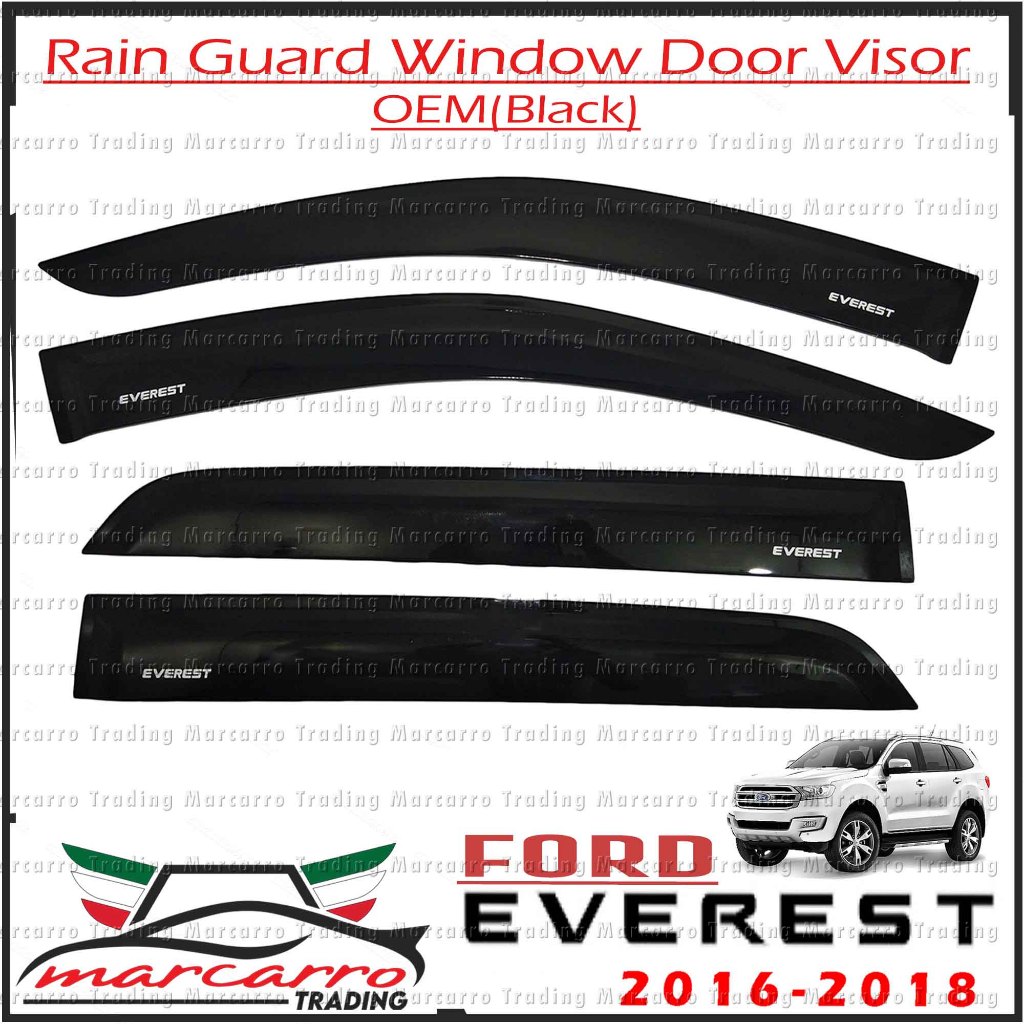 Ford Everest 2016-2020 OEM Type Rain Guard Window Visor (Made in ...