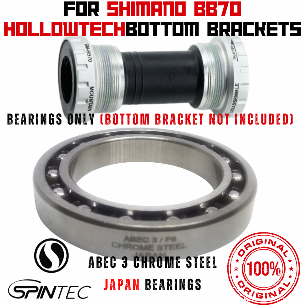 Shimano BB70 Hollowtech Bottom Bracket Chrome Steel Japan Bearings from ...