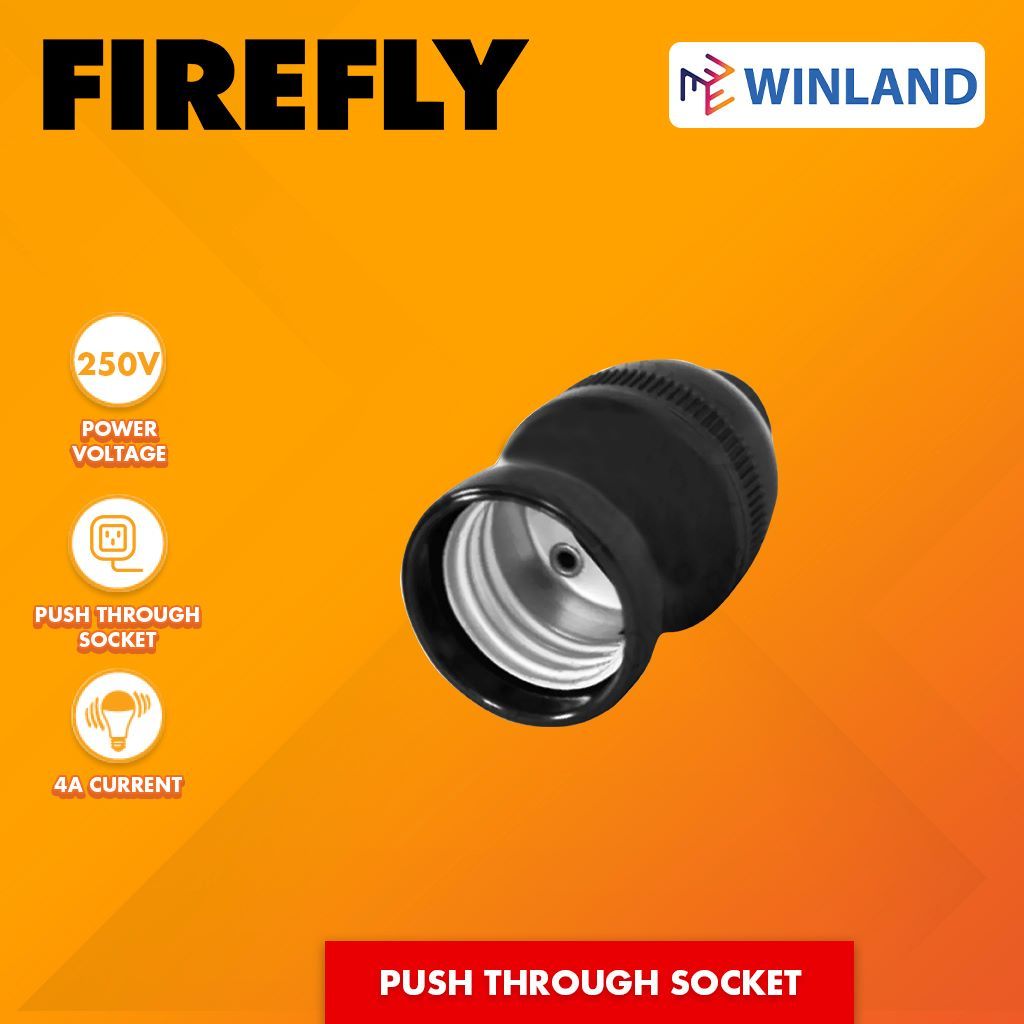 Firefly by Winland Keyless Socket, Push Through Socket, Pull Chain ...