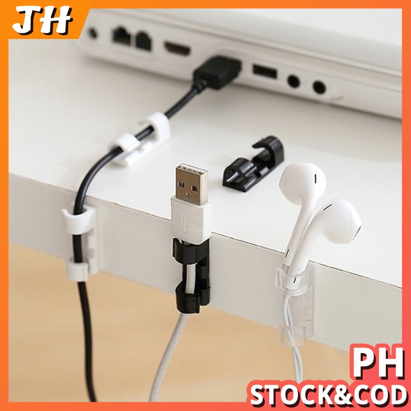 Cable Management Clips Plastic Desk Cable Organizer 20PCS Cable Clips ...