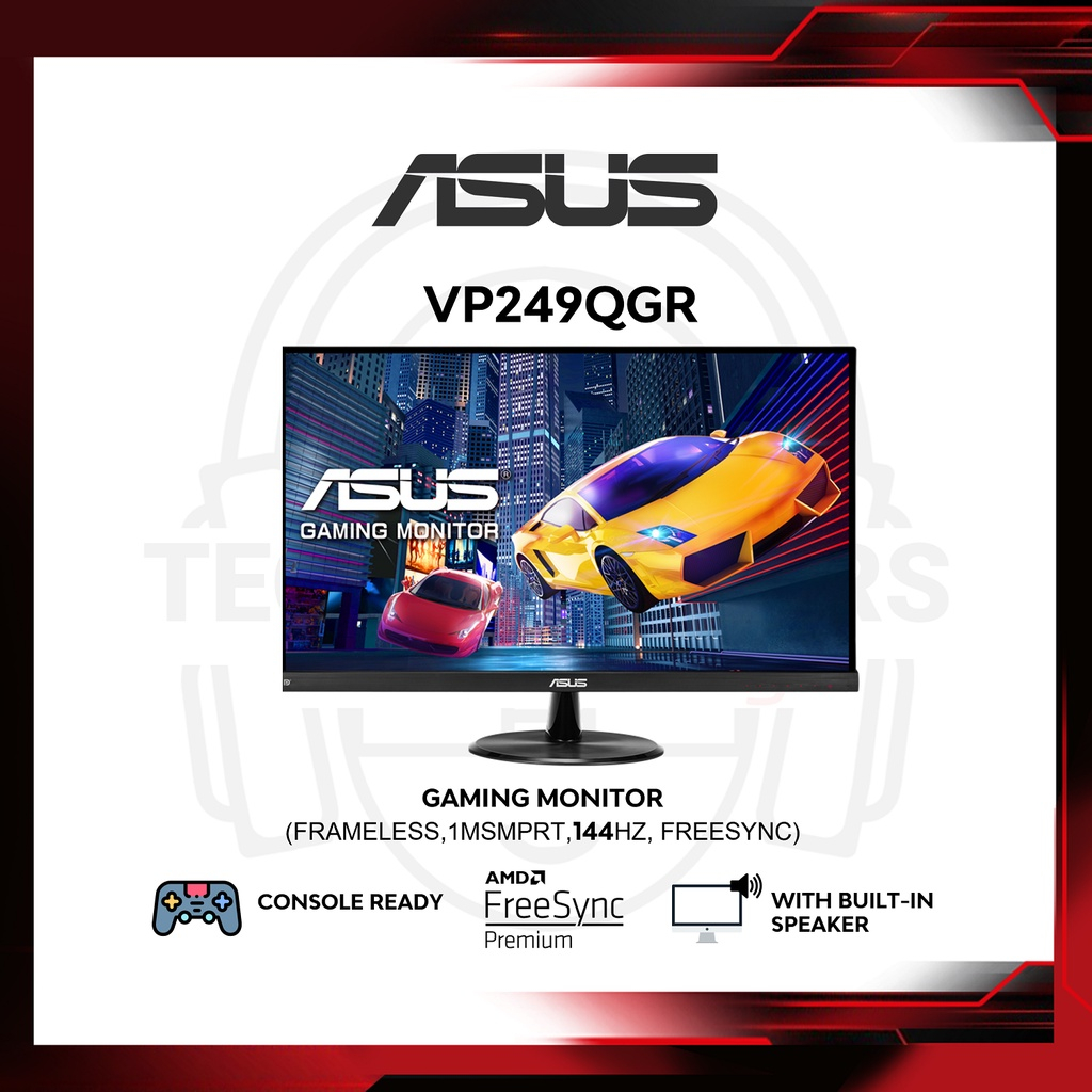 ASUS VP249QGR 23.8” IPS Gaming Monitor (144Hz, IPS, HDMI/VGA/DP, 1ms ...