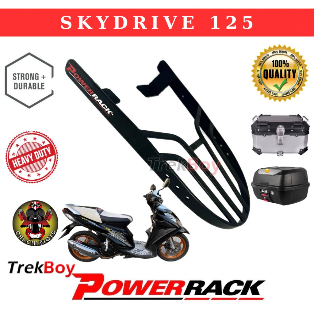 Skydrive 125 carb ORIGINAL TOPBOX Monorack Bracket - POWDER COATED ...