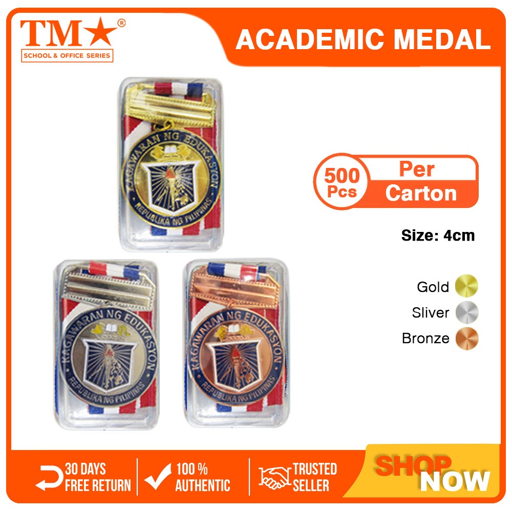 TM Academic Medal 4cm x 500 pcs | Shopee Philippines