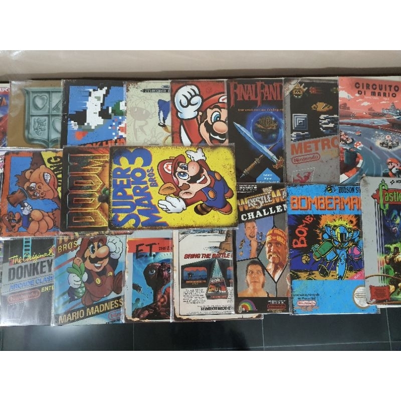Game room decor arcade display metal tin poster sign arcade nintendo ...