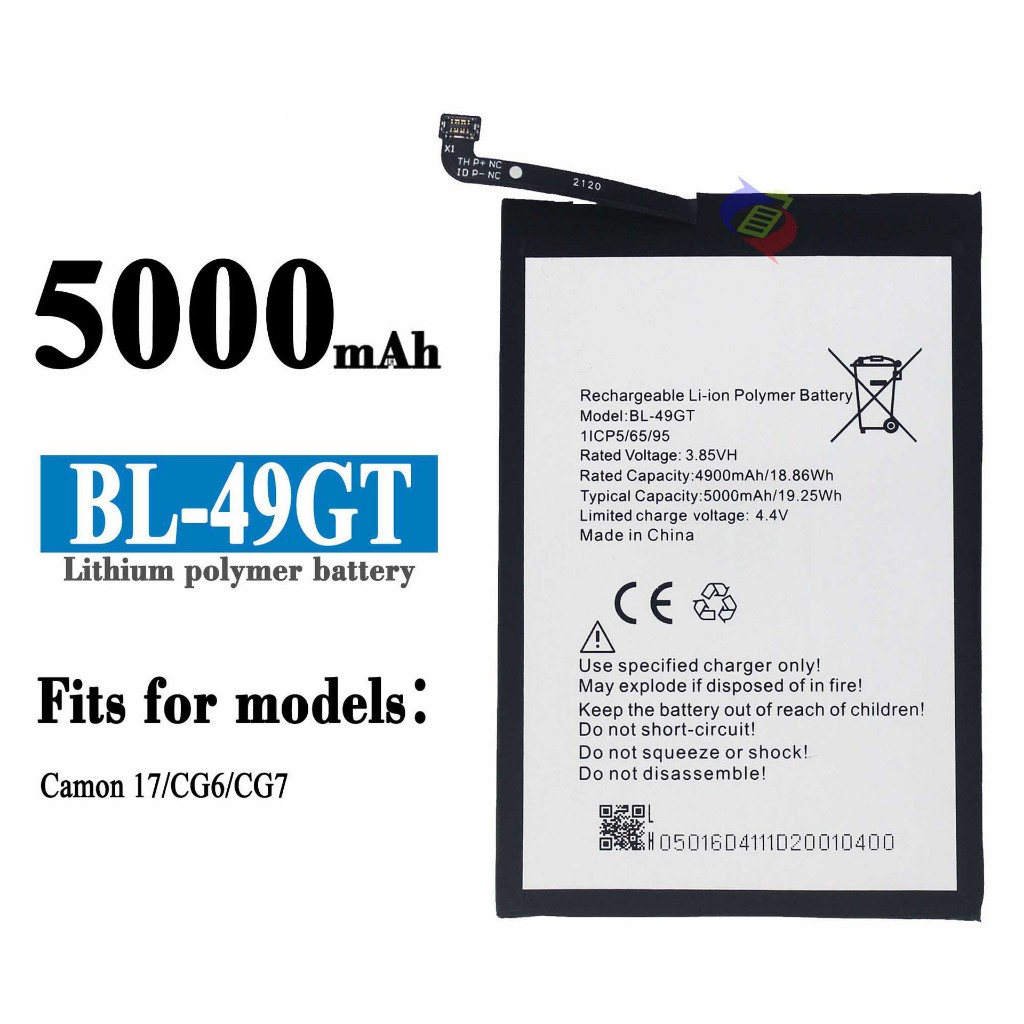 INFINIX CAMON 17 CG6 CG7 BL-49GT BATTERY REPLACEMENT AVAILABLE BL49GT ...
