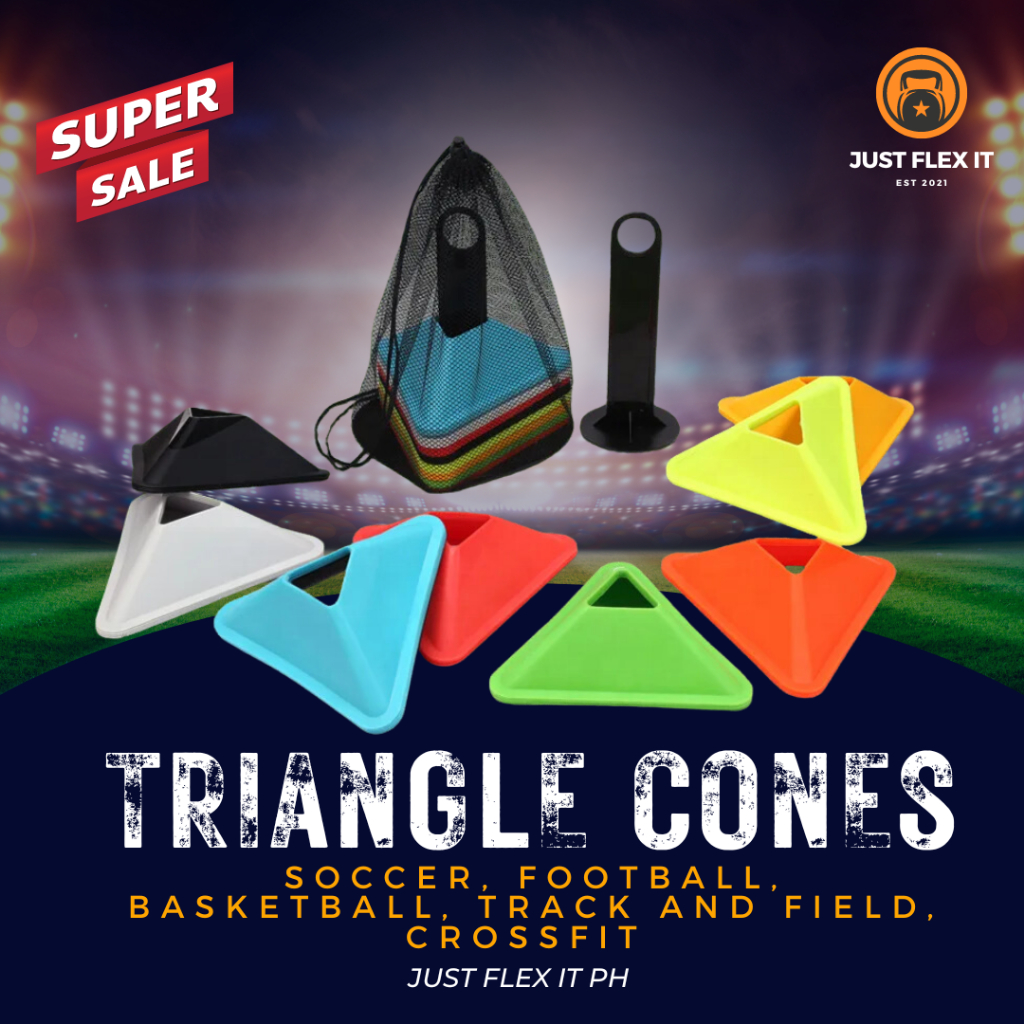 Triangle Cones High quality triangular training cones Agility marker ...