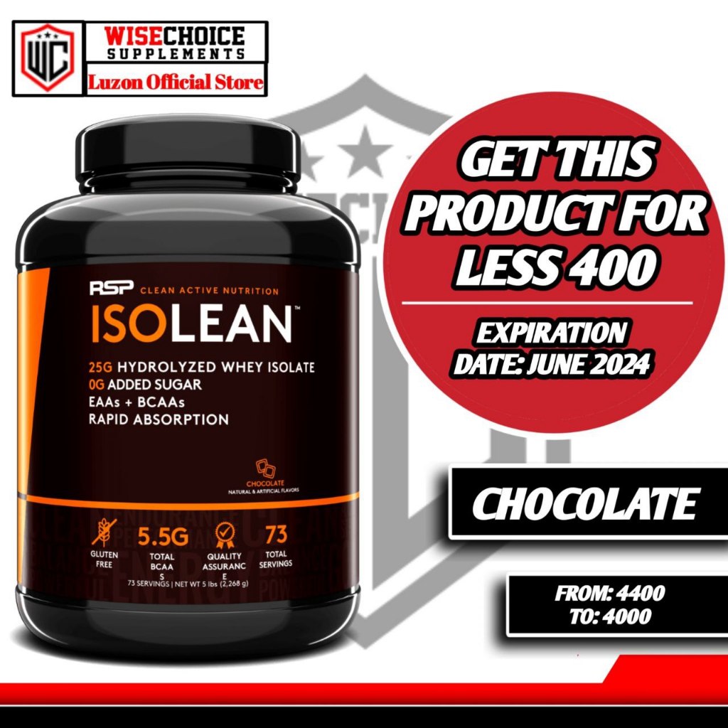 RSP ISOLEAN 5 LBS CHOCOLATE (DISCOUNTED EXPIRATION DATE: JUNE 2024 ...