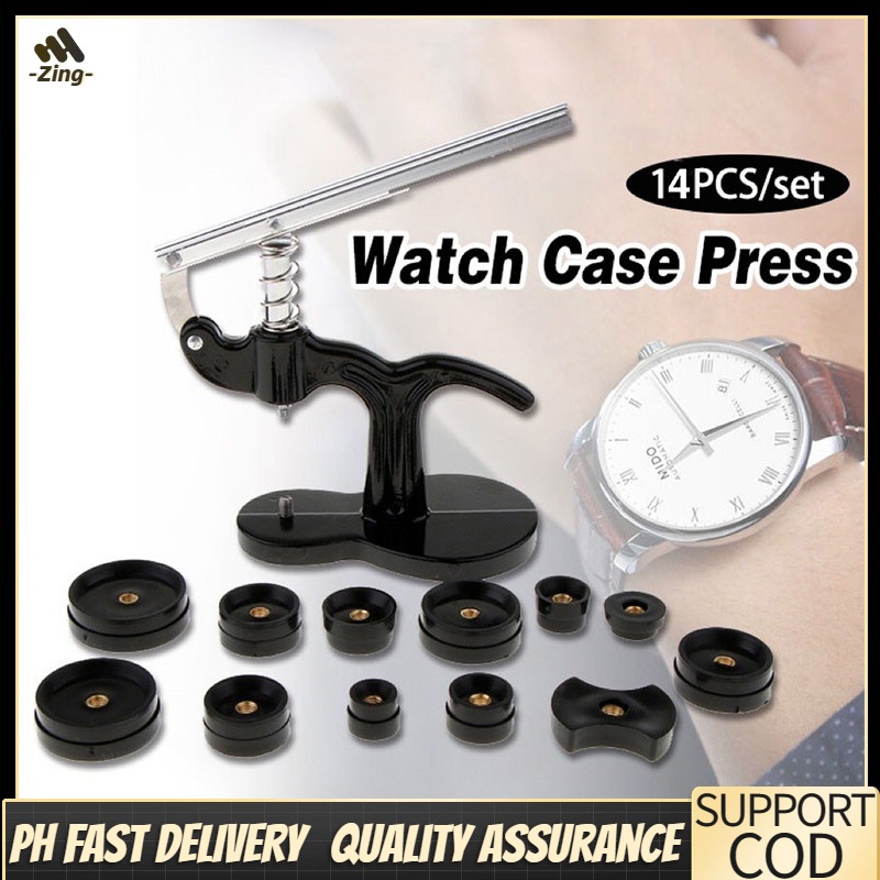 14Pcs Watch Press Set,18Mm To 50Mm Watch Case Closer,Watch Repair Kit ...
