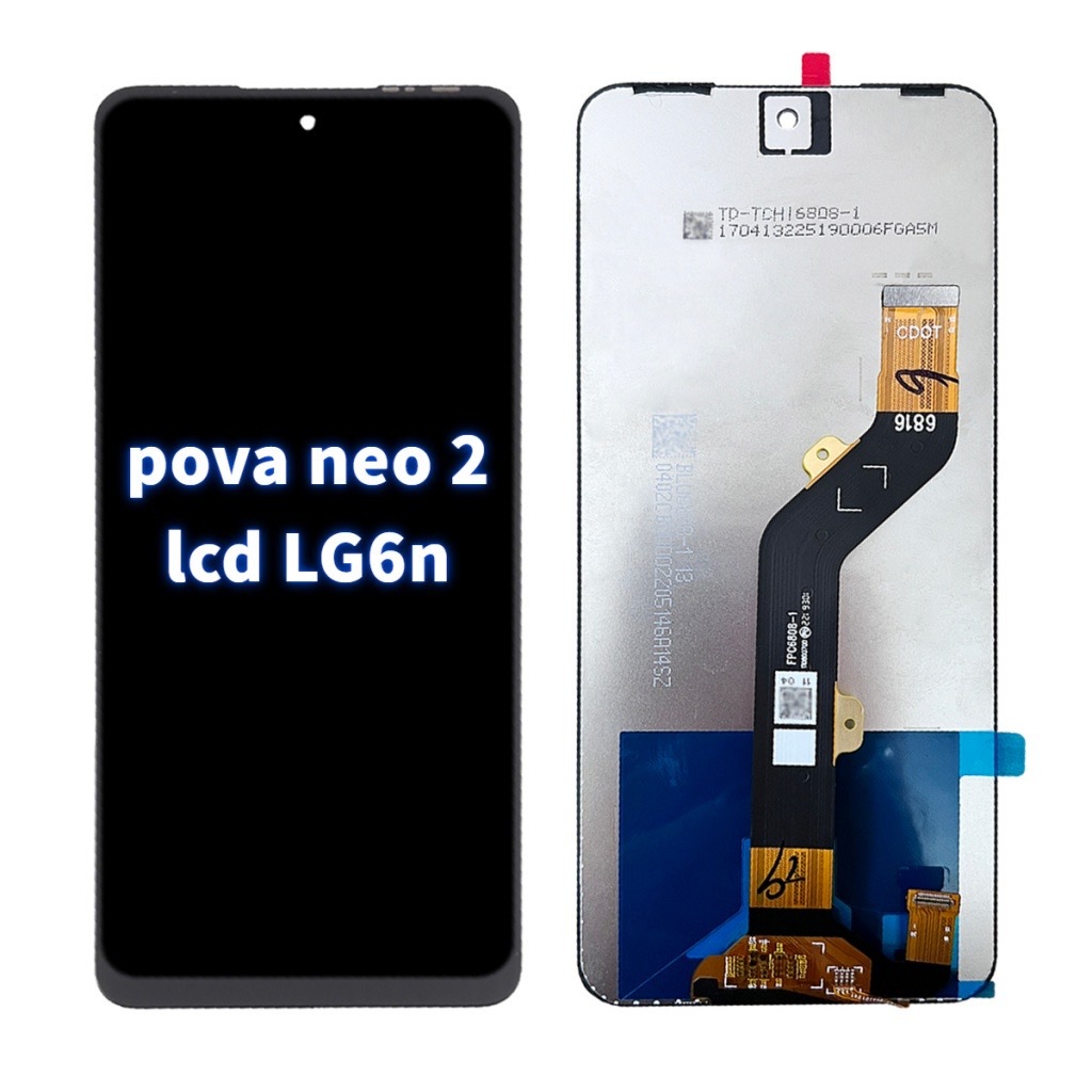 Tecno Pova NEO PPOVA NEO 2 LG6N/POVA NEO LE6 LE6H LCD WITH TOUCHSCREEN ...