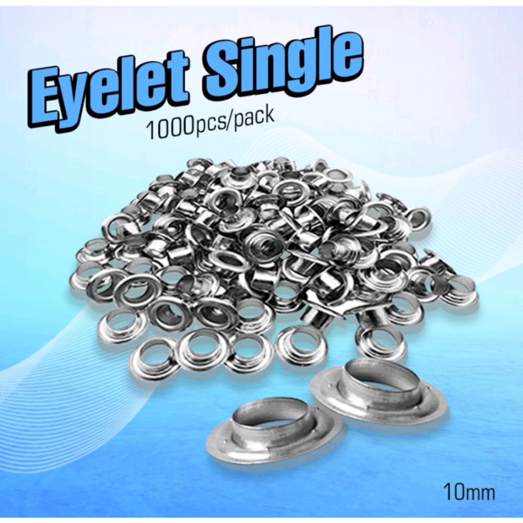 Eyelet Single and Partner 10MM and 12MM (1000pcs per pack) | Shopee ...