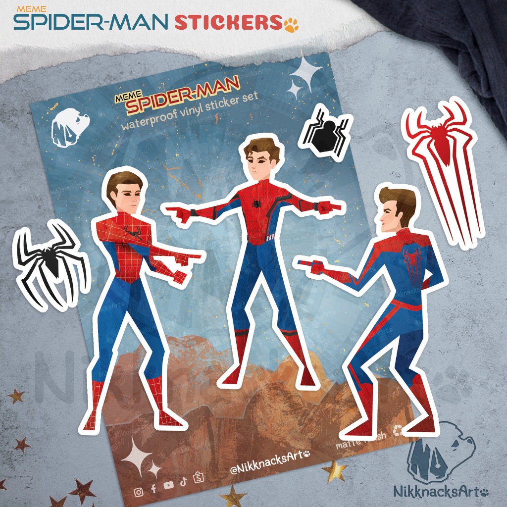 Spiderman Meme Vinyl Stickers - Weatherproof, etc - Perfect for Cars ...