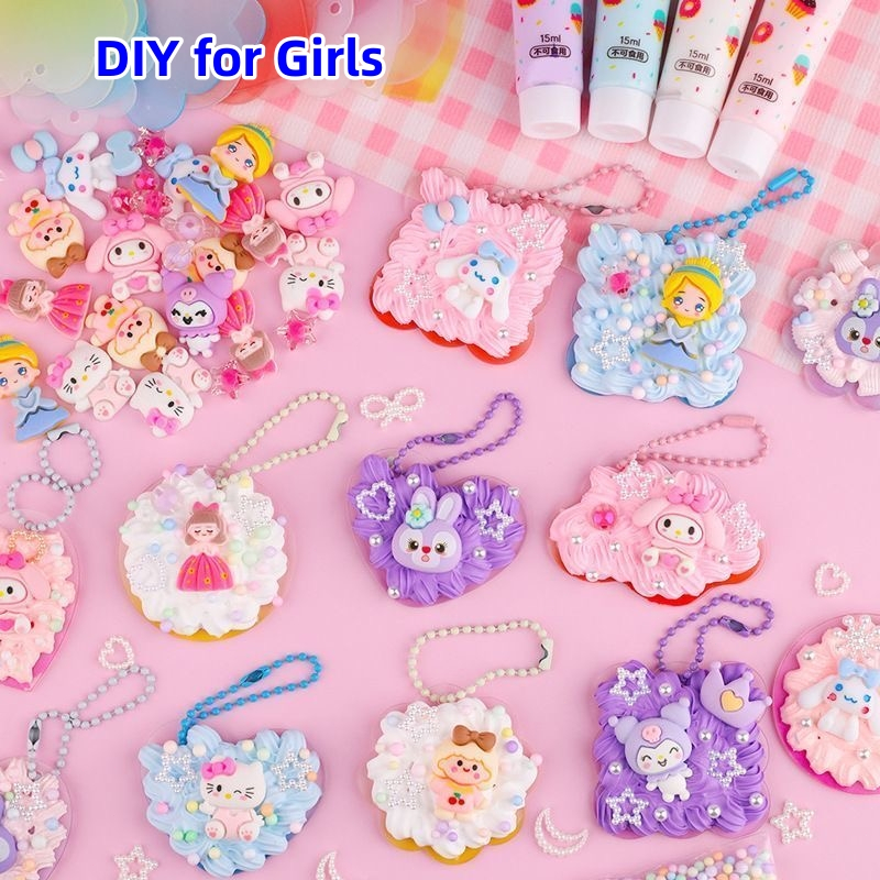 Cream Guka Set Material Bag 303 PCS for Children DIY Handmade Girls ...