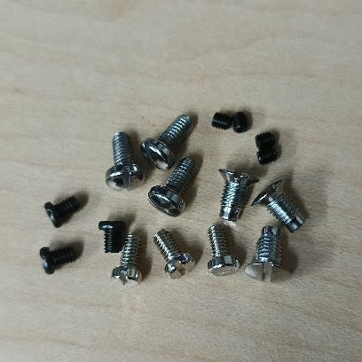 (10pcs) SCREW / tornilyo for plate,feed dog, p.foot, and needle hispeed ...