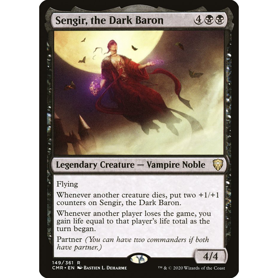 Sengir, the Dark Baron - Creature - Near Mint - Non-Foil - CMR - BLACK ...