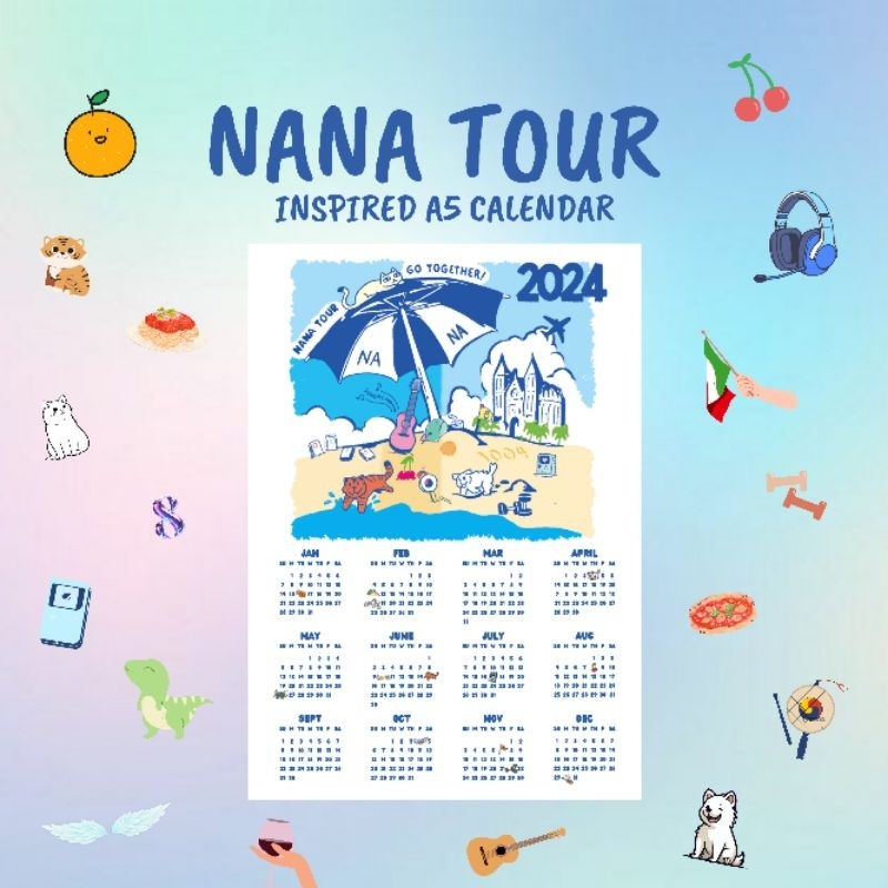 NANA TOUR INSPIRED A5 2025 CALENDAR | Shopee Philippines