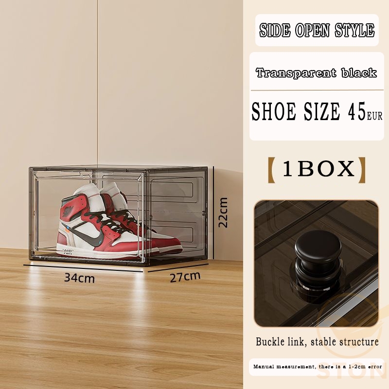 SALVO Acrylic Shoe Box Shoe Storage Box Storage Organizer Stackable ...