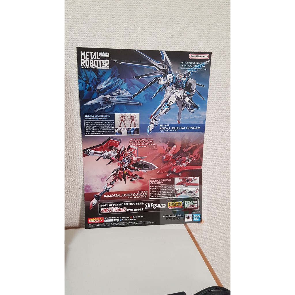 HG Rising Freedom and Immortal Justice Gundam promotional leaflet ...