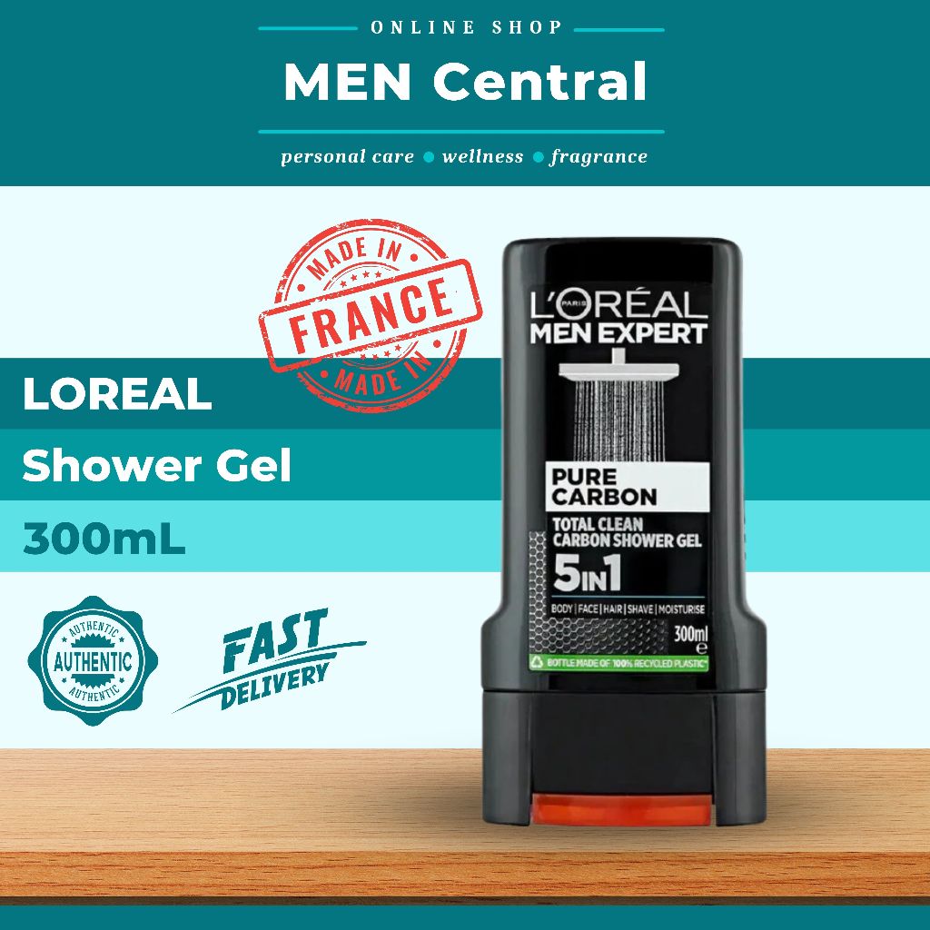 Loreal Men Expert Pure Carbon Shower Gel (300mL) | Shopee Philippines