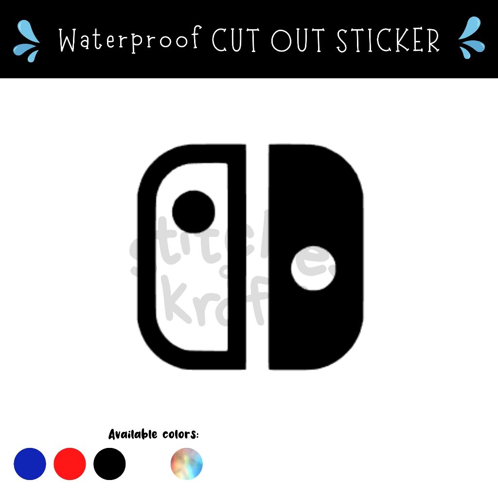 Nintendo switch sticker waterproof cut out vinyl decal | Shopee Philippines