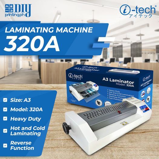 i-tech Laminating Machine Hot and Cold Laminator A4 size Laminator ...