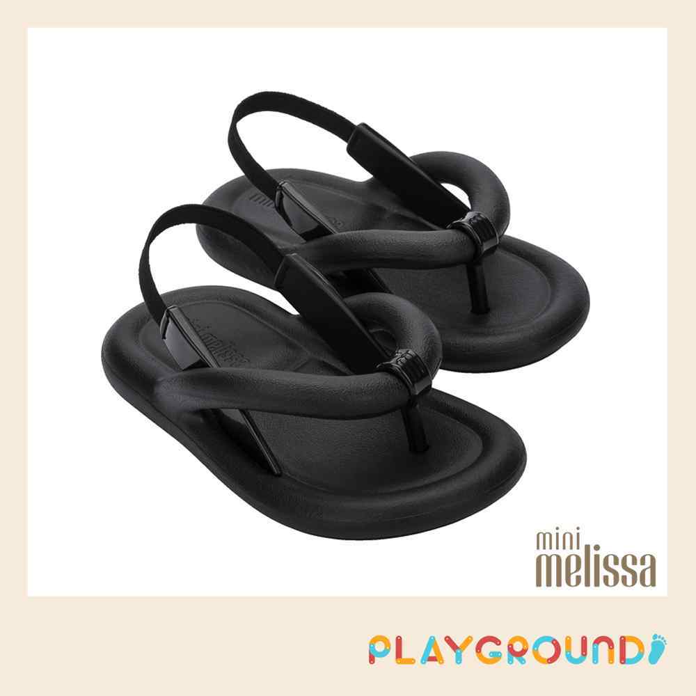 Playground Mini Melissa Free Flip Flop Black Comfortable Sandals For ...