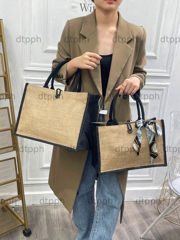 Women's Abaca Jute Tote Bag Eco-Friendly with Linen Burlap Bag | Shopee ...