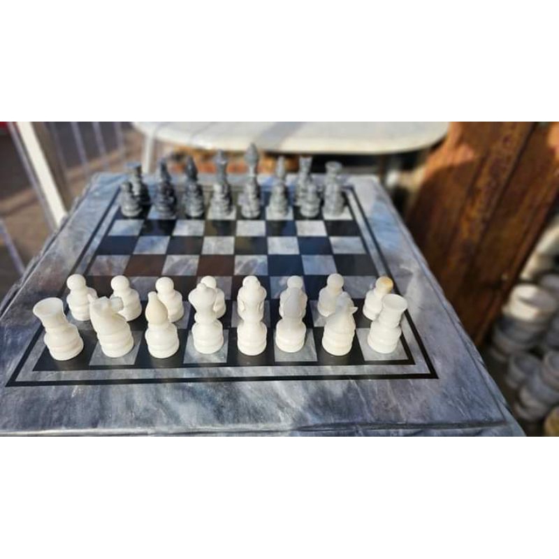 Square Chess Table with Chess Pieces Set (Export Quality) | Shopee ...