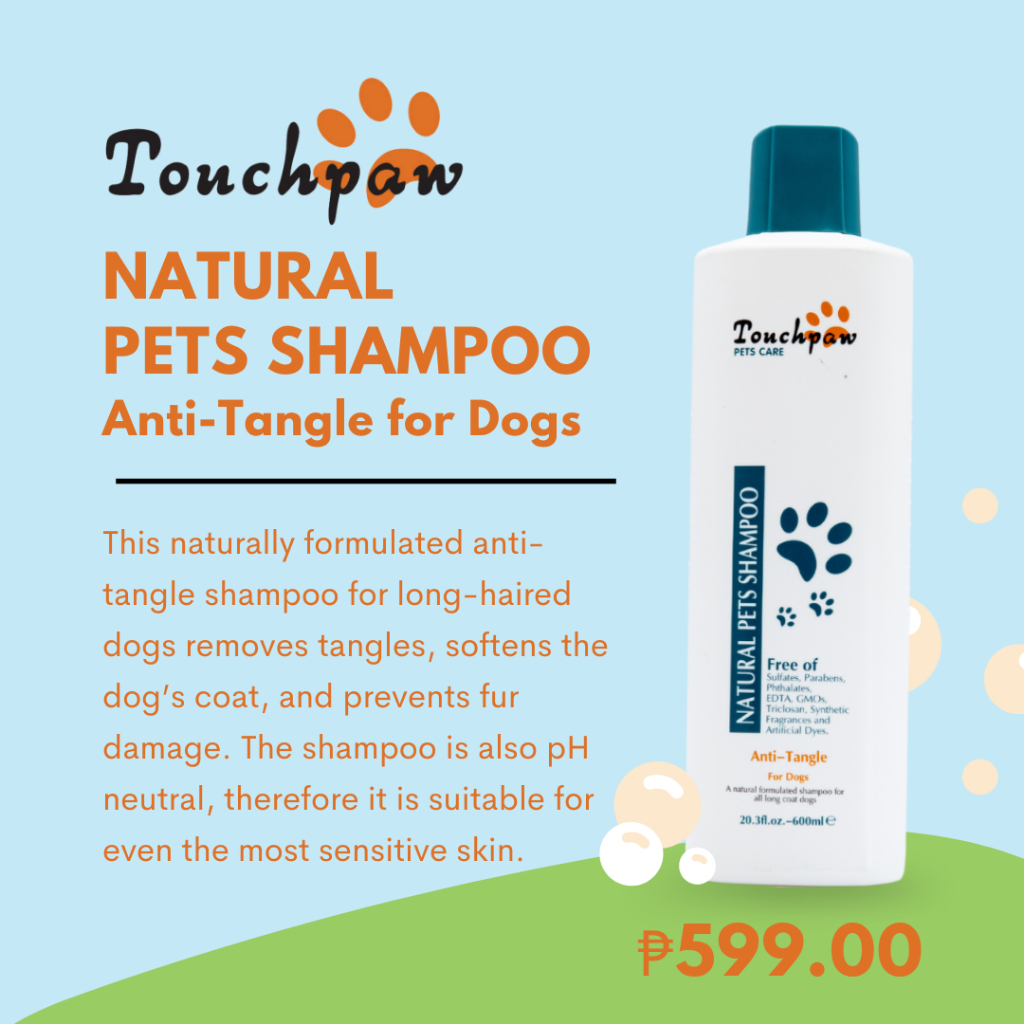 Touchpaw Anti-Tangle Natural Pets Shampoo 600ml | Shopee Philippines