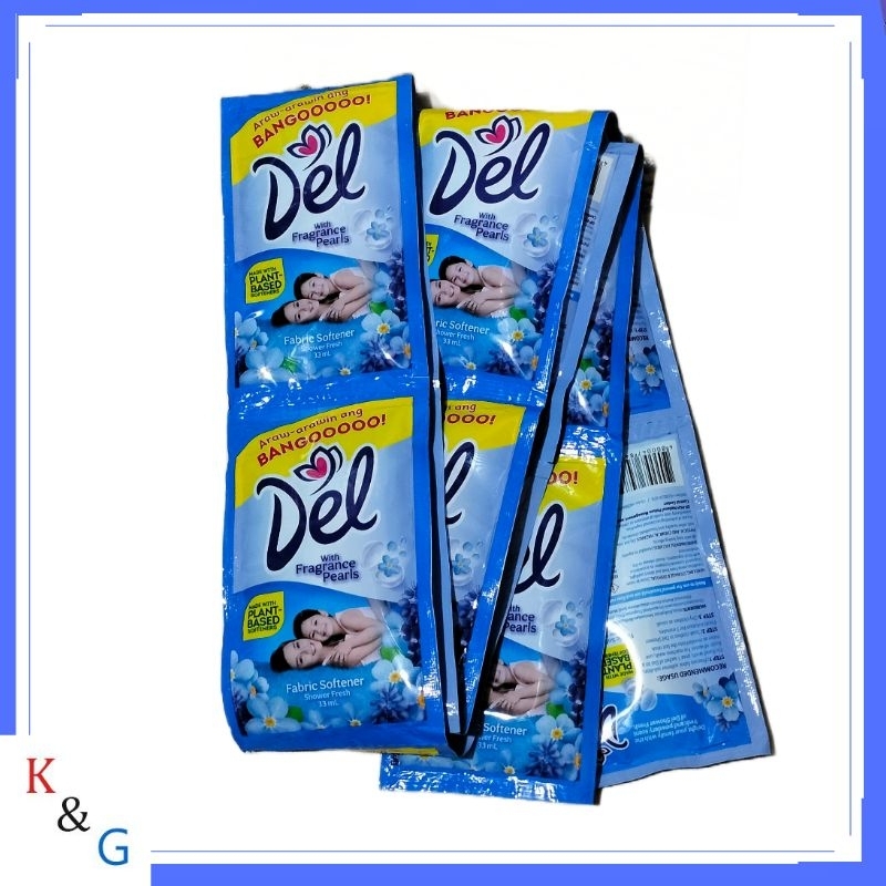 Del Fabric Softener with Fragrance Pearl 33ML (6pcs per set) | Shopee ...