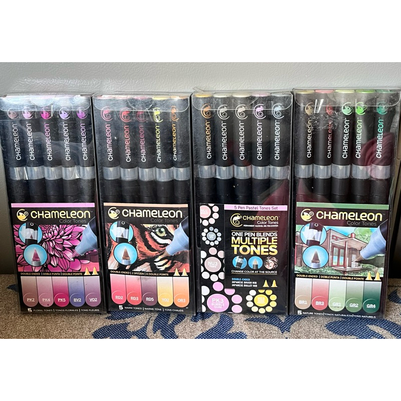 CHAMELEON GRAPHIC MARKER SET FLORAL / WARM / PASTEL / NATURE TONES 5pcs ...