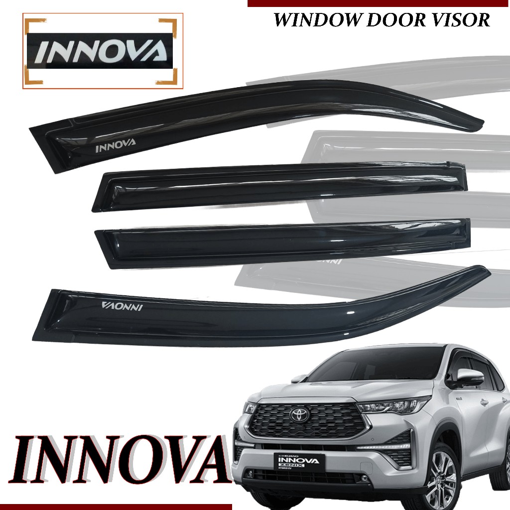 TOYOTA INNOVA ZENIX 2023 2024 2025 Door Visor Sun Visor Window Visor ...